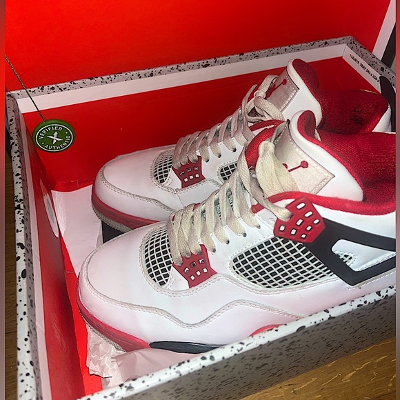Jordan | Shoes | Authentic Fire Reds Jordan 4s | Poshmark